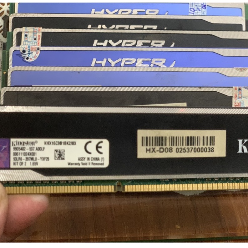 Ram 4G-DDR3-1600 Kington HyperX Black - Blu - Ram Tản Nhiệt Đen, Xanh ...