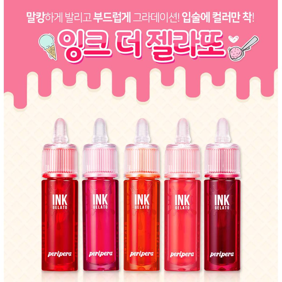 Son Tint Peripera Ink Gelato Lip Tint 04 – Fresh Coral | Shopee Việt Nam