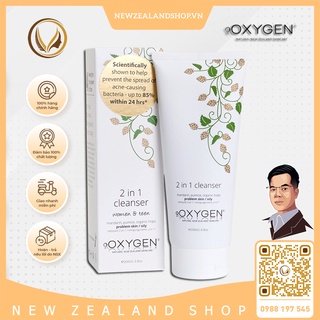 Sữa rửa mặt cho da dầu mụn, da nhạy cảm OXYGEN 2 in 1 Cleanser 200ml | Shopee Việt Nam