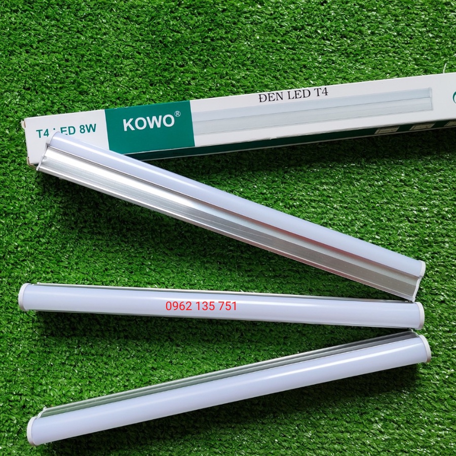 Đèn Led T4 máng Nhôm Led Liền thân dài 30cm 40cm 50cm 60cm Trắng và ...