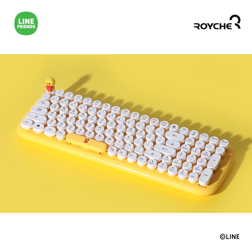 Mua LINE FRIENDS OFFICIAL Wireless Retro Keyboard giá rẻ nhất | TecKi.Vn