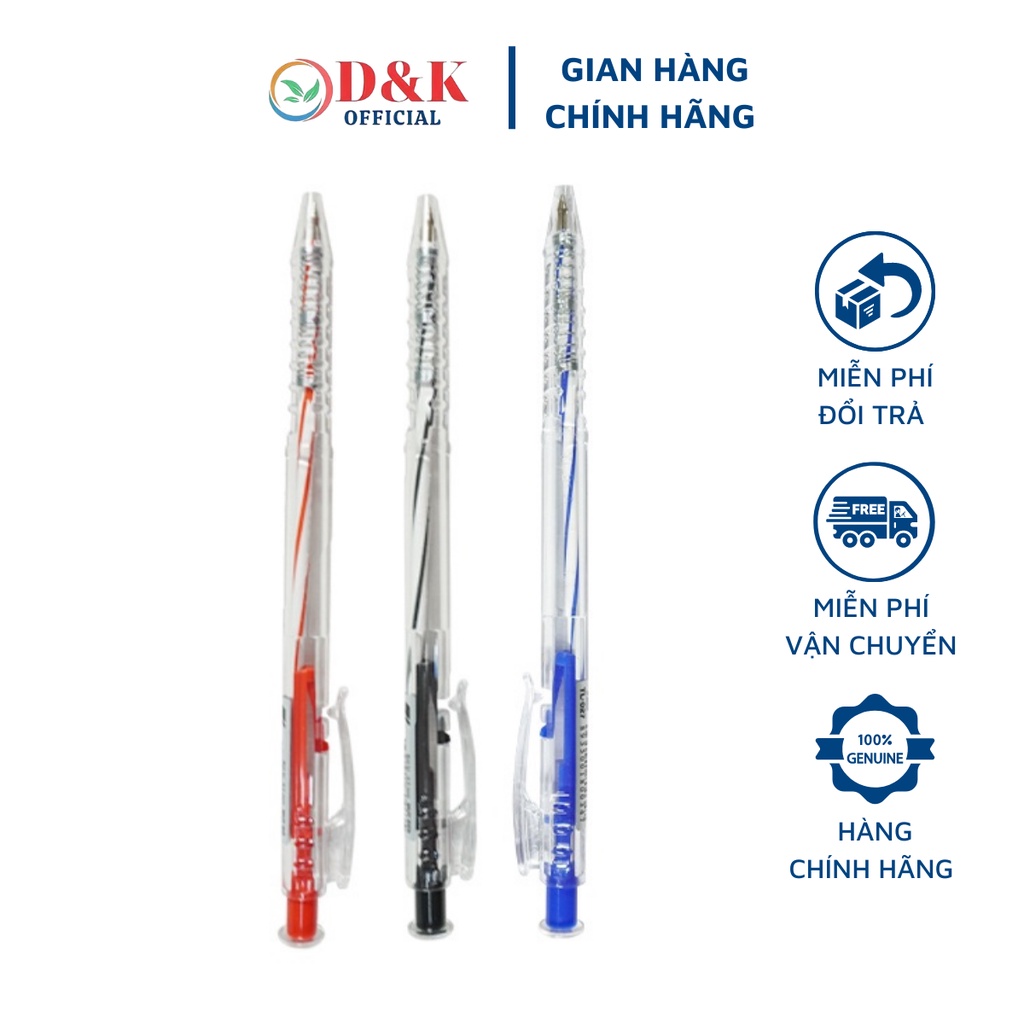 Bút Bi Thiên Long TL027 Ngòi 0.5mm Màu Đỏ, Xanh, Đen Chính Hãng Thiết ...