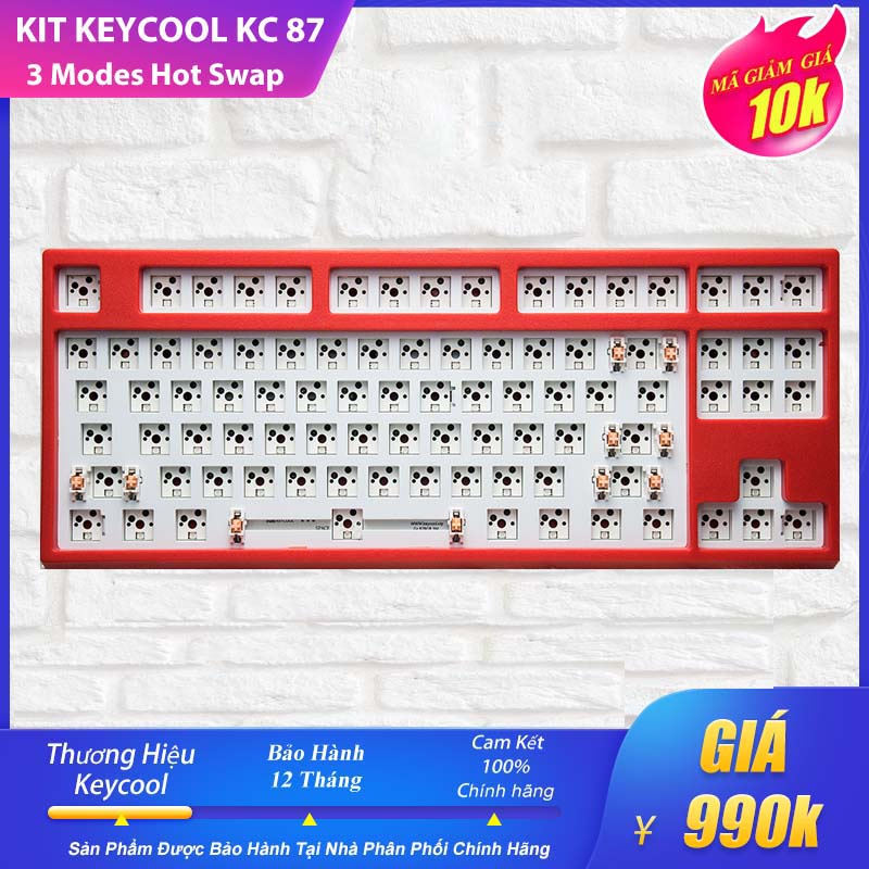 KEYCOOL KC87- KIT/ RGB BLACKLIT/ TYPE-C & BLUETOOTH & 2.4G | Shopee ...