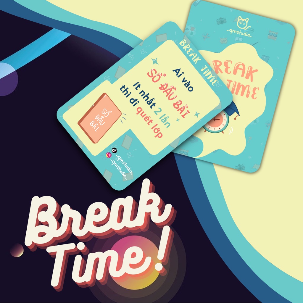 Bộ bài dành cho nhóm bạn phiên bản học sinh chơi tại trường học Break ...