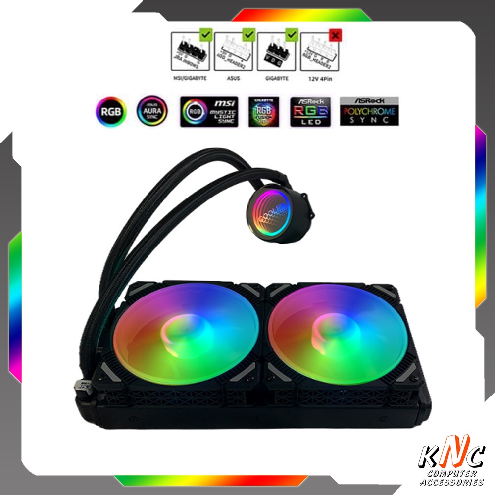 Mua Tản Nhiệt Nước CPU AIO COOLER 240mm Led 5v ARGB Đồng Bộ Màu ...