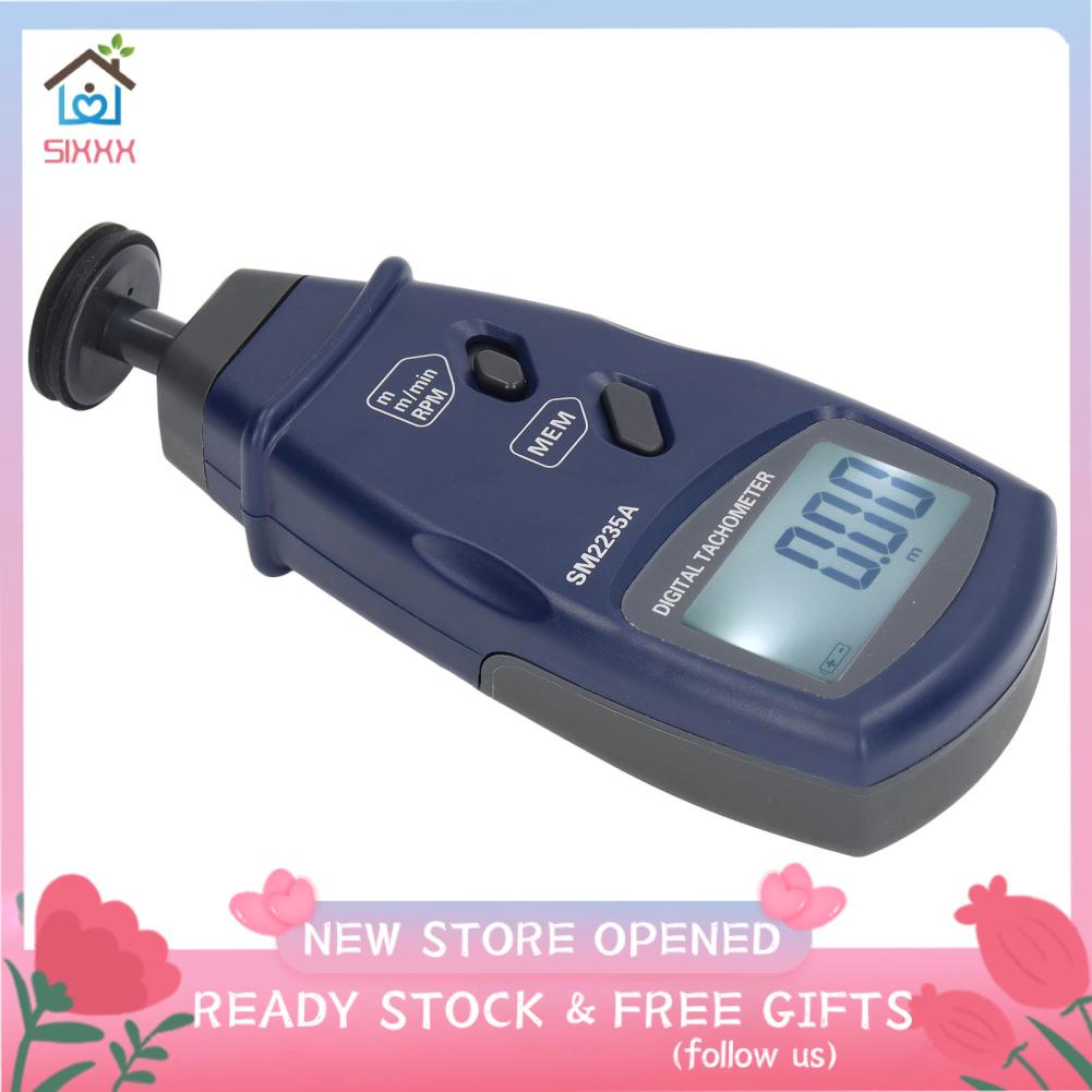 Mua Sixxx Digital Tachometer RPM Meter Contact Handheld Tester 0.5 ...