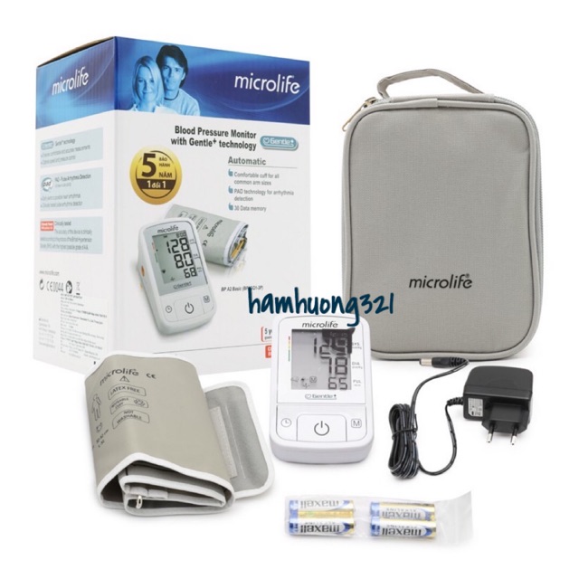 Huyết áp bắp tay điện tử Microlife Model A2 Basic | Shopee Việt Nam