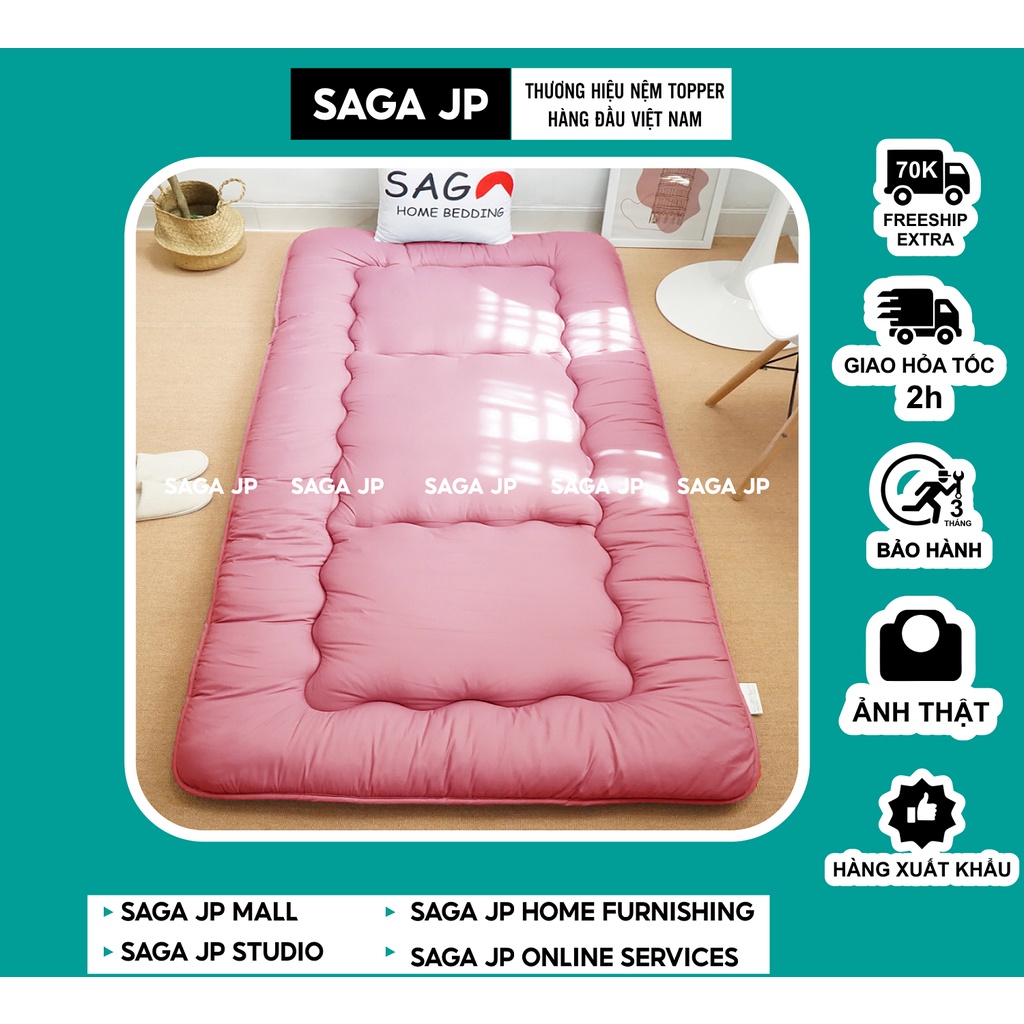 Mua SAGA Topper nệm Nhật chính hãng kích thước 1m x 2m, 1m2 x 2m, 1m4 x ...