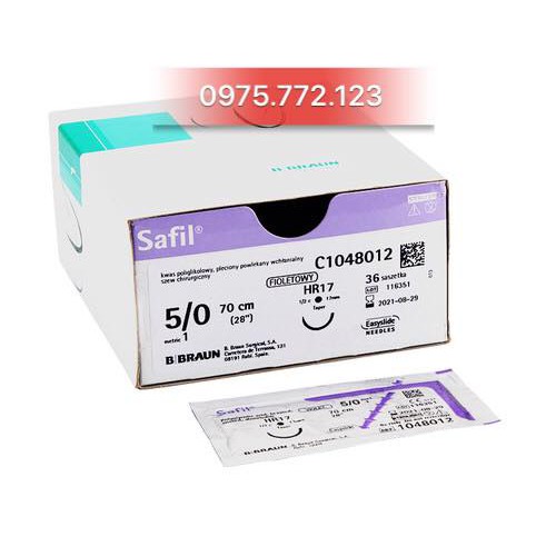 chỉ tiêu phẫu thuật thẩm mĩ Safil 5/0-nhập khẩu | Shopee Việt Nam