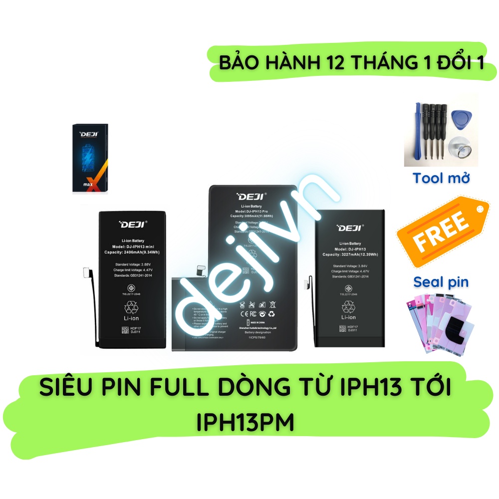 Siêu pin IP DEJI dung lượng cao và chuẩn cho IP 13 Mini Pro Max | Shopee Việt Nam