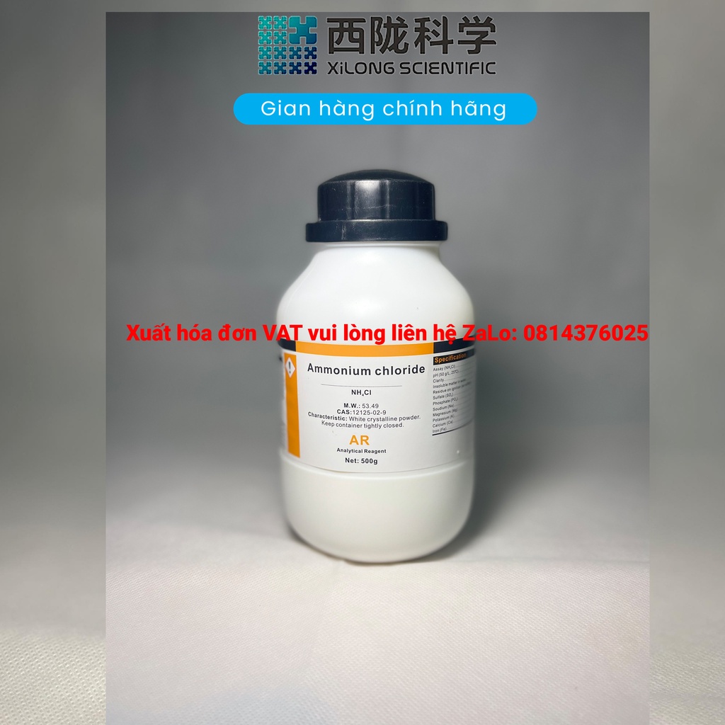Mua LỌ 500g NH4Cl- Amoni clorua hàng XILONG, date mới 2022 giá rẻ nhất ...