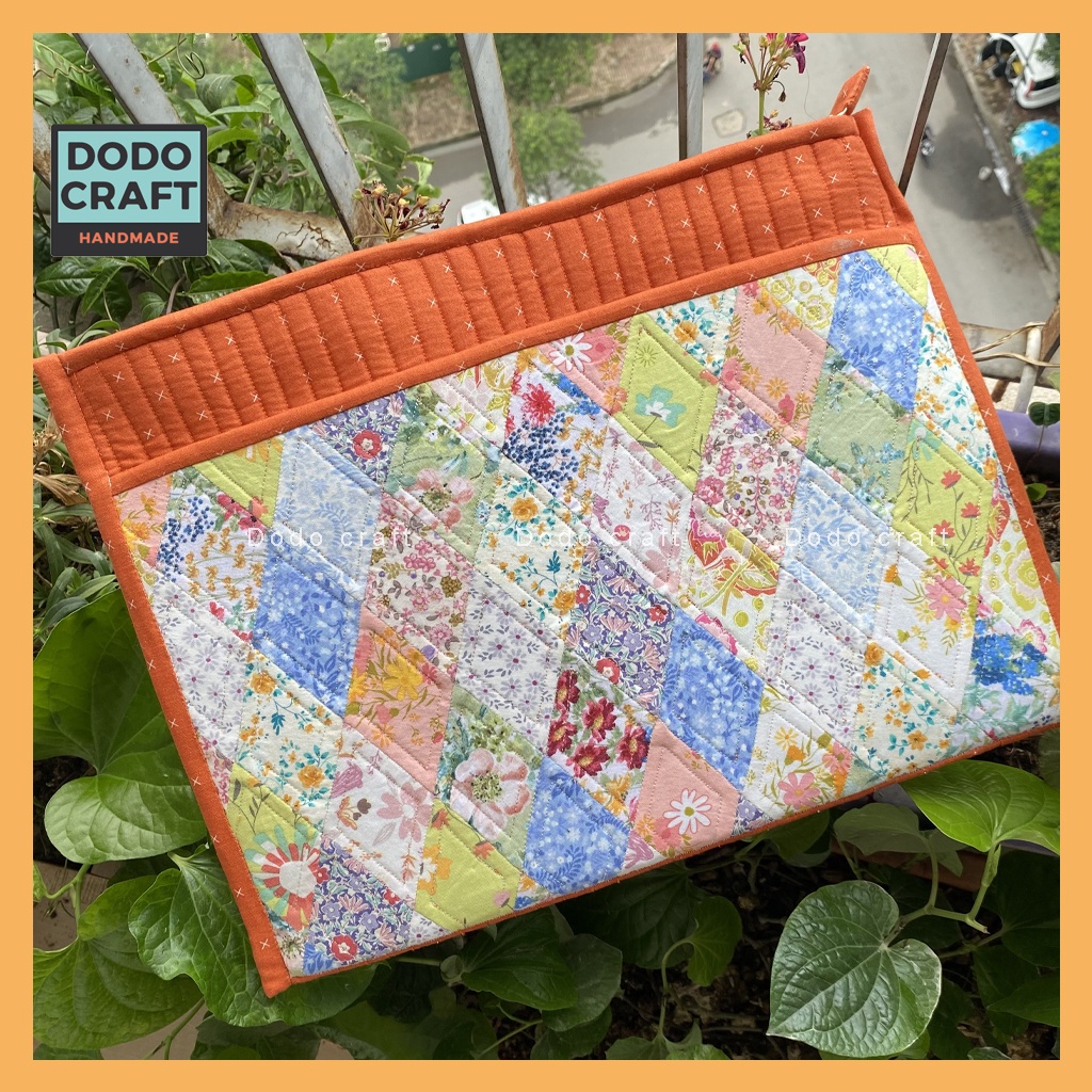 [QUILT | HANDMADE] Túi đựng LAPTOP chống sốc QUILT lục giác ghép vải ...