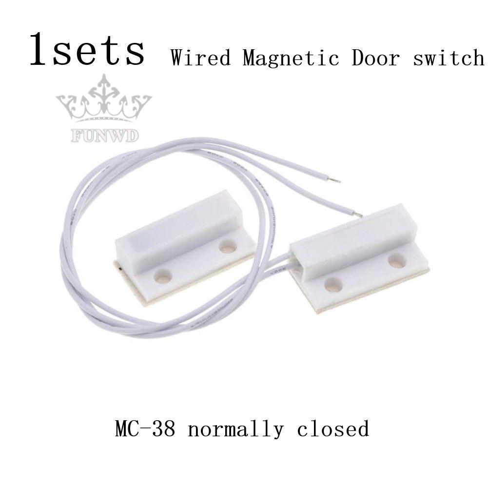 Mua 【FUNWD】1PCS Wired Magnetic Door Burglar Alarm Detection Sensor Reed ...
