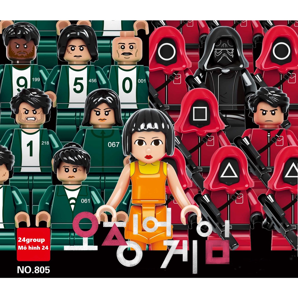Mua Mô hình đồ chơi lắp ráp lego squid game squidgame trò chơi con mực ...