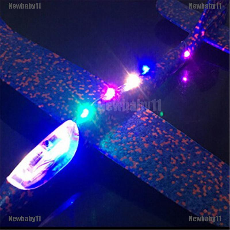 【COD•newb】LED EPP foam hand throw airplane outdoor launch glider plane ...