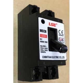 LS101 Cầu dao an toàn- CB cóc (Aptomat Chính Thái LSE màu đen 6A/10A ...