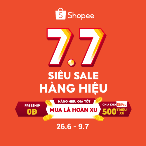 Shopee Cảm Ơn | 7.7 Siêu Sale Hàng Hiệu | Shopee Việt Nam