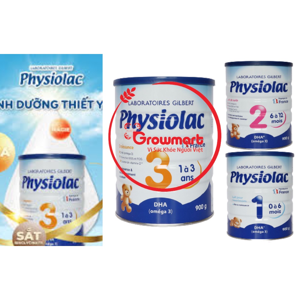 Sữa Physiolac số 1, 2, 3 nhập khẩu chính hãng date mới [mẫu mới ...