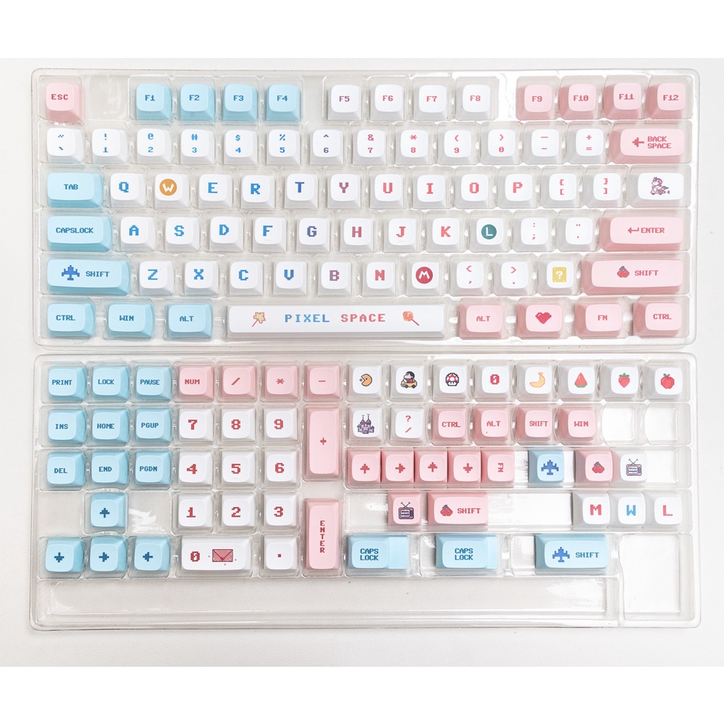 134 Phím Pixel Wars Keycaps XDA Profile Hoạt Hình Anime PBT DYE SUB Bàn ...