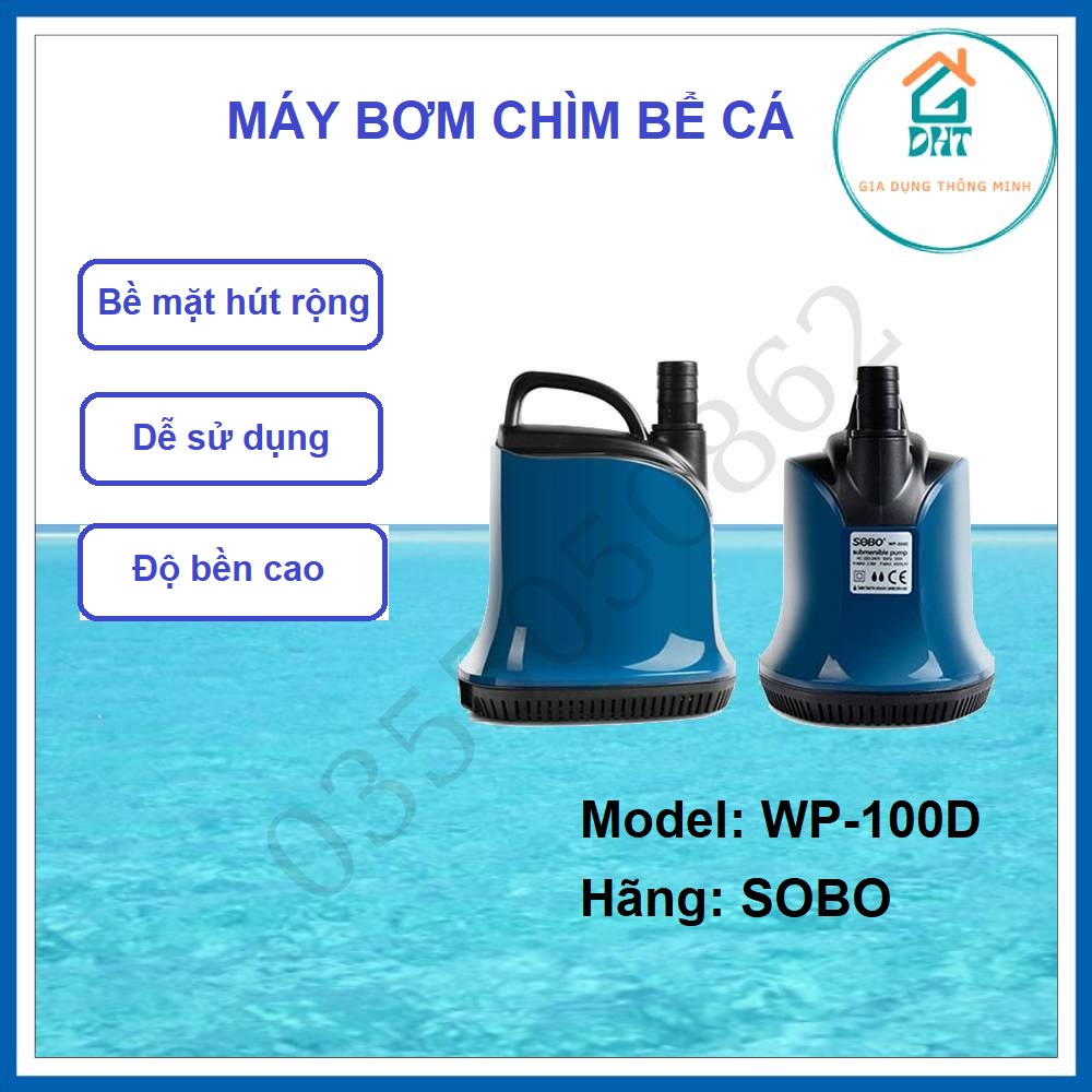 Mua Máy bơm nước chìm bể cá SOBO WP-100D đáy rộng, giúp dễ dàng hút ...