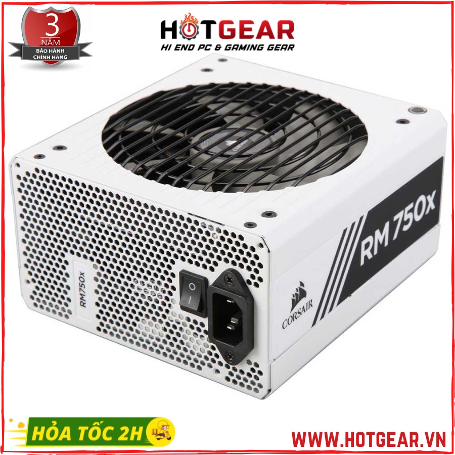 ( 750W ) Nguồn Corsair RM750X White - 80 Plus Gold - Full Modular mới ...