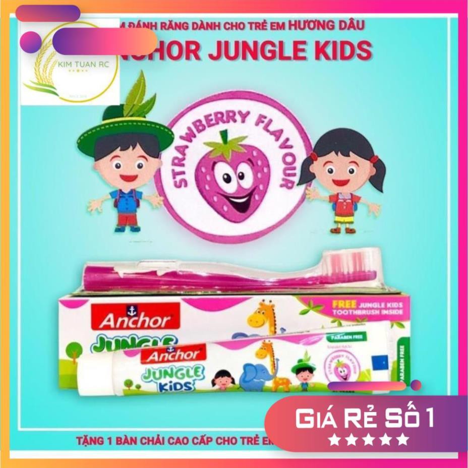 KEM ĐÁNH RĂNG TRẺ EM ANCHOR 50G ( TẶNG KÈM BÀN CHẢI XINH XẮN) | Shopee ...