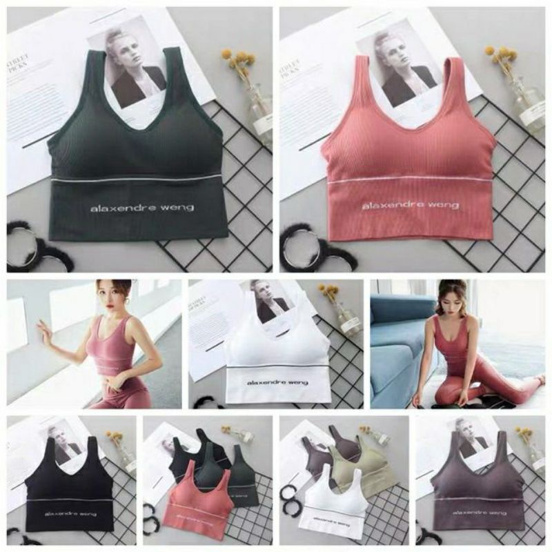 Mua áo bra tập gym yoga chạy bộ crop top mặc các kiểu nè chị em giá rẻ ...