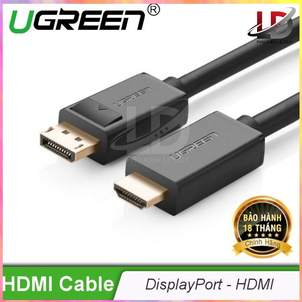 Mua Dây cáp DisplayPort sang HDMI hỗ trợ phân giải 1920x1200 UGREEN ...