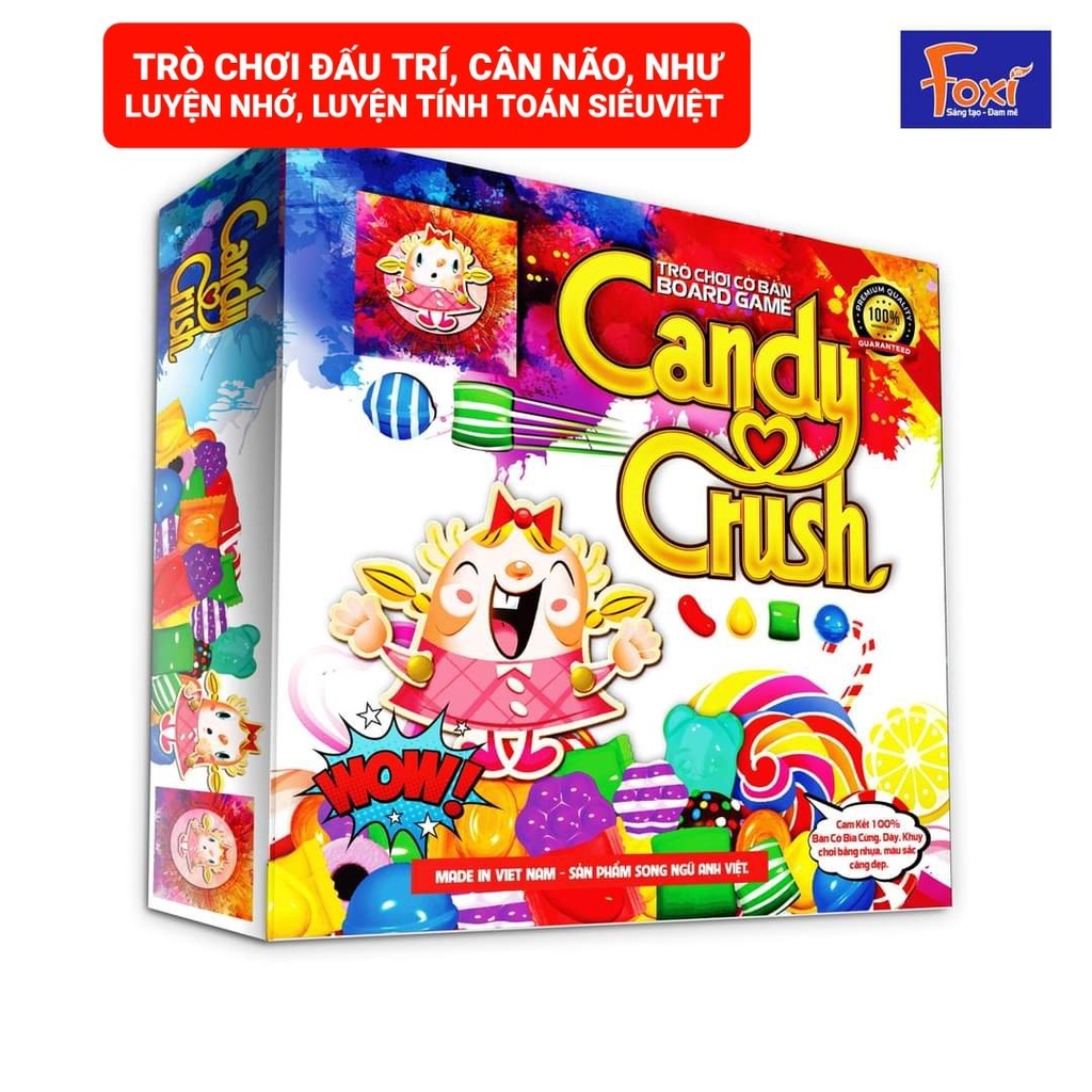Board game-Candy Crush Foxi-đồ chơi phát triển tư duy-tăng trí nhớ-dễ ...
