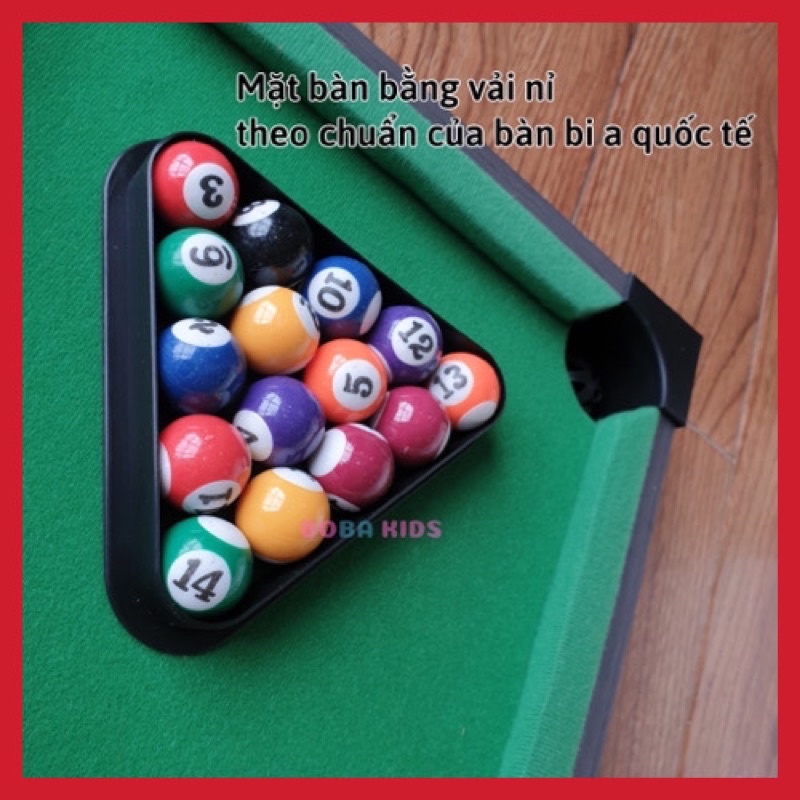 Mua bàn bi a mini cỡ lớn 69cm - bida, bi da mini bằng gỗ, vải nỉ tiêu ...