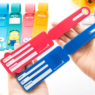 [Được chọn mẫu] Thẻ name tag gắn vali hành lý họa tiết hoạt hình đáng ...