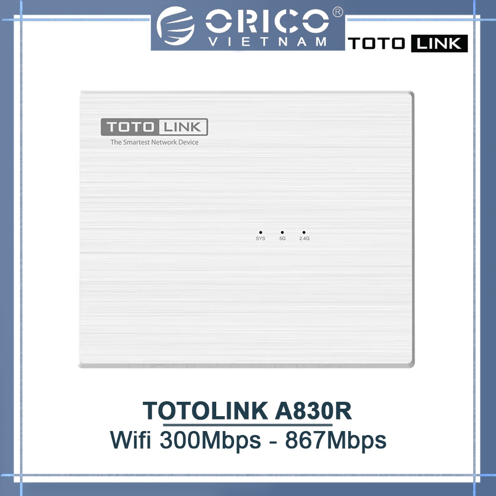 Mua Router Wi-Fi băng tần kép chuẩn AC 1200Mbps TOTOLINK A830R nhỏ gọn tốc độ cao- Hàng chính ...