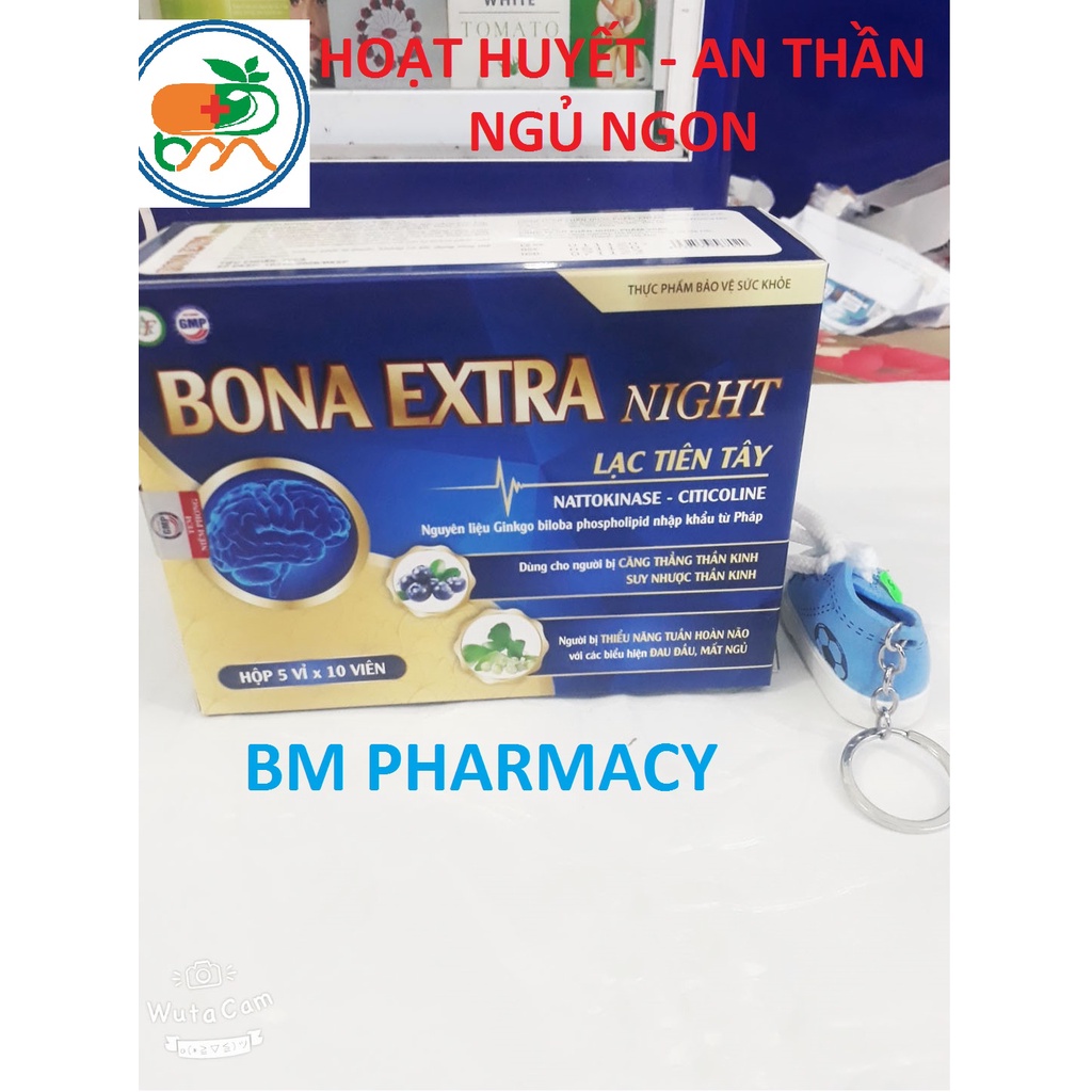 Viên uống bổ não BONA EXTRA NIGHT, giúp hoạt huyết,giảm đau đầu, hoa ...