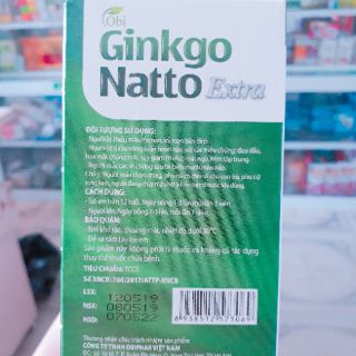 Hoạt huyết dưỡng não GINKGO NATTO Extra | Shopee Việt Nam