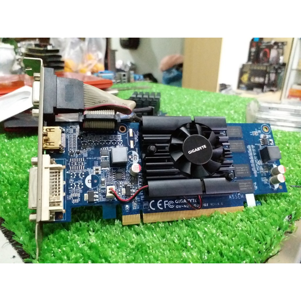 vga GIGABYTE GV-N210D3-1GI NVIDIA GeForce 210, 1GB RAM, GDDR3, 64 bit | Shopee Việt Nam
