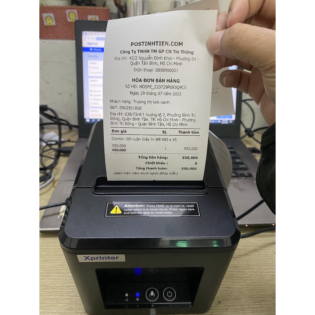 Mua Máy In Nhiệt, In Bill K80 (Tự Động Cắt Giấy) chính hãng Xprinter ...