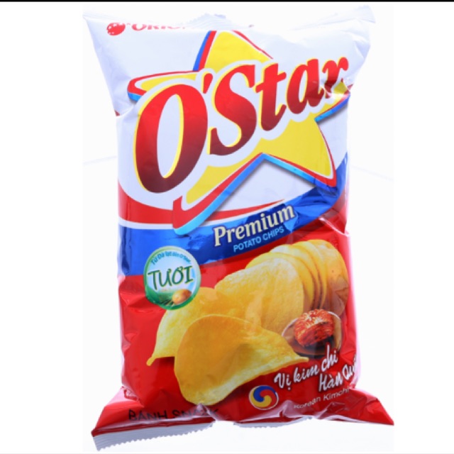 Snack khoai tây O'star vị kim chi Hàn Quốc gói 90g | Shopee Việt Nam