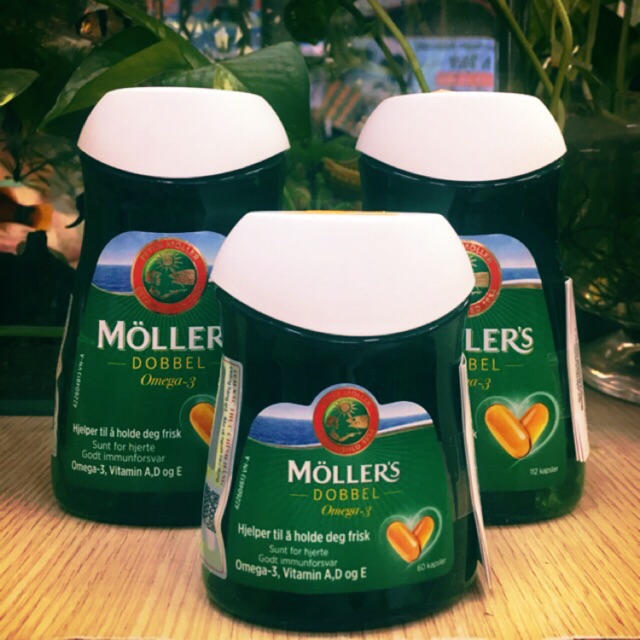 (nhập khẩu-mẫu mới) MOLLER’S DOBBEL Omega3 dầu gan cá tuyết dạng viên ...