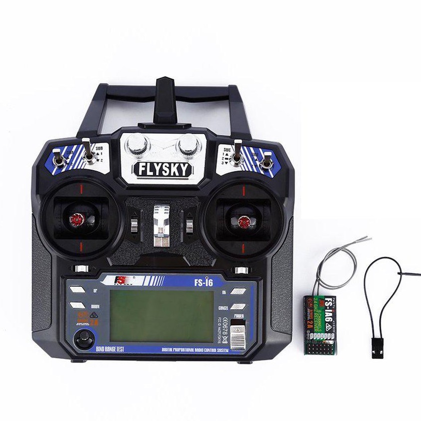 Bộ điều khiển và mạch thu 6 kênh FLYSKY 2.4GHz 6ch TX+RX "FS-i6" cho ...