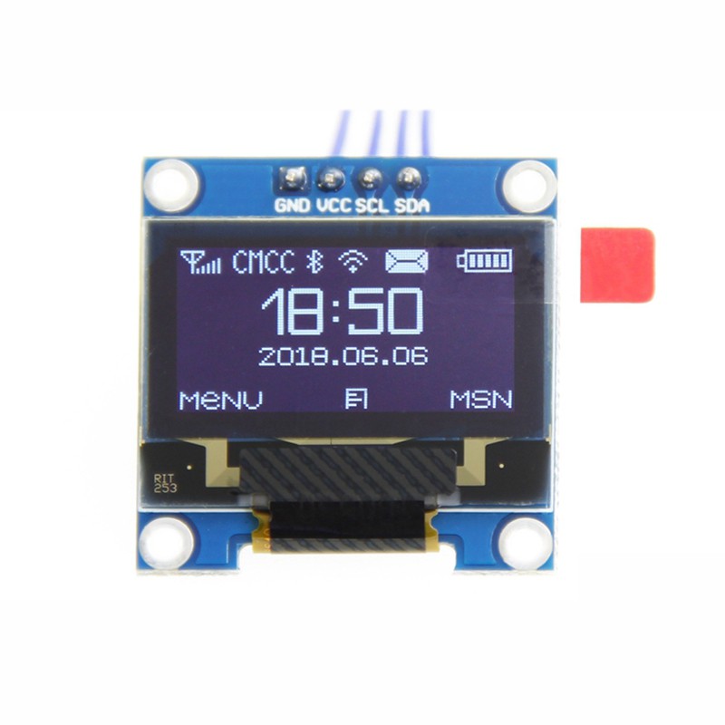 Mô Đun Hiển Thị Lcd Led 0.96 Inch Iic I2C Serial Gnd 128x64 Oled ...