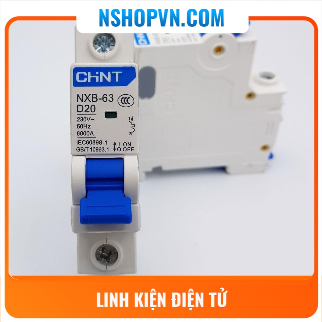 MCB 1P 6kA CHINT NXB-63 D10 (10A) - D20 (20A) - D40 (40A) - D63 (63A) | Shopee Việt Nam