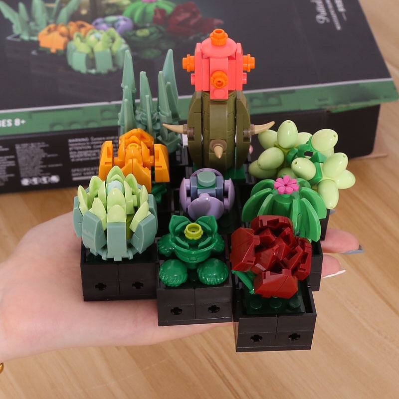 Mua Lego Hoa Bouquet 88039/65001 bao gồm 7+ loại hoa,sen đá,xương rồng ...