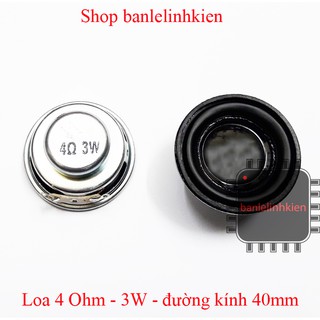 Loa 4 Ohm - 3w đường kính 40mm | Shopee Việt Nam