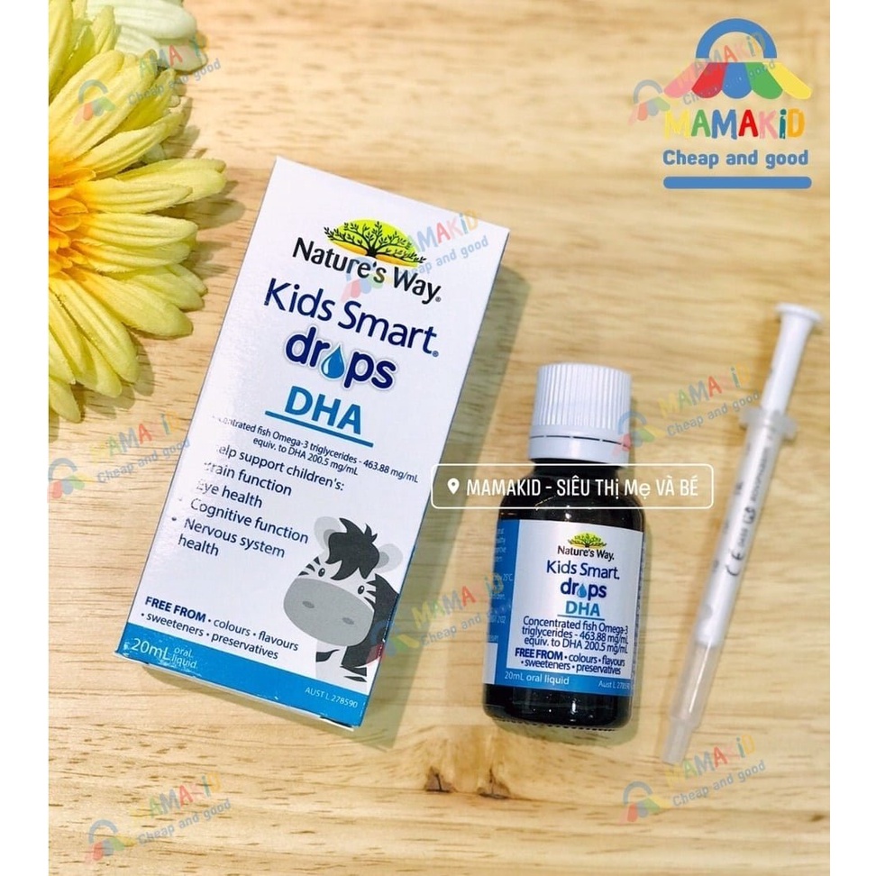 DHA Natures Way Kids Smart Drops 20ML của Úc DHA nhỏ giọt cho bé ...