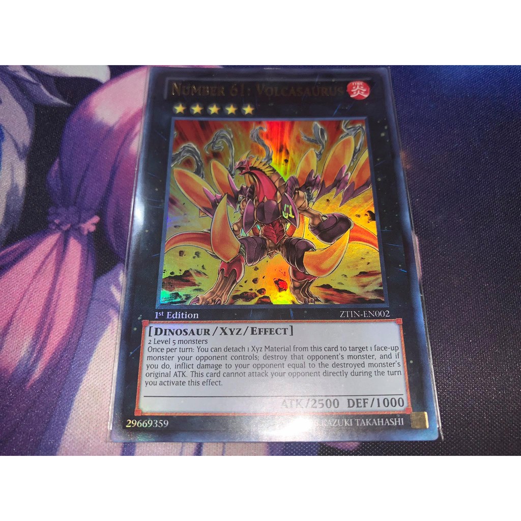 Thẻ Bài Yugioh Number 61: Volcasaurus Chính Hãng | Shopee Việt Nam