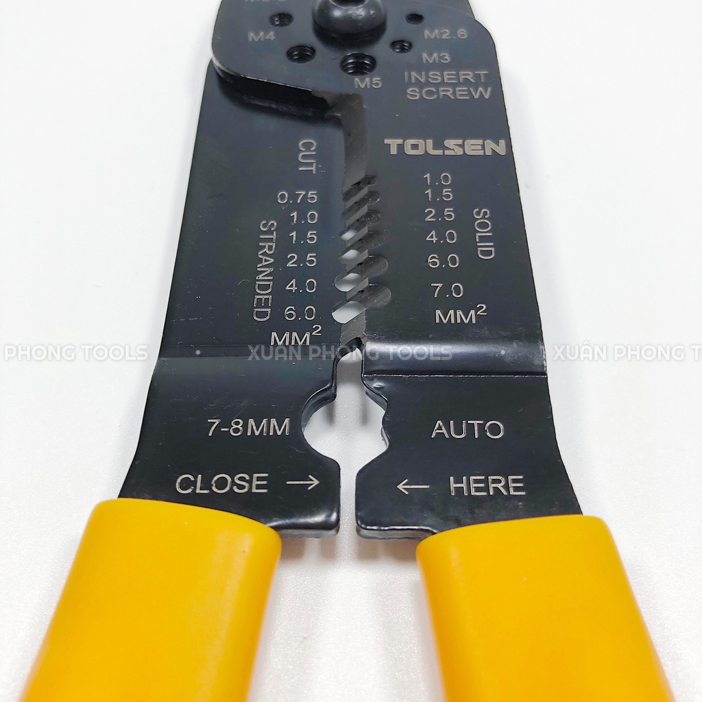 Mua Kìm tuốt dây điện và bấm cốt TOLSEN 38052 | Xuân Phong Tools giá rẻ ...