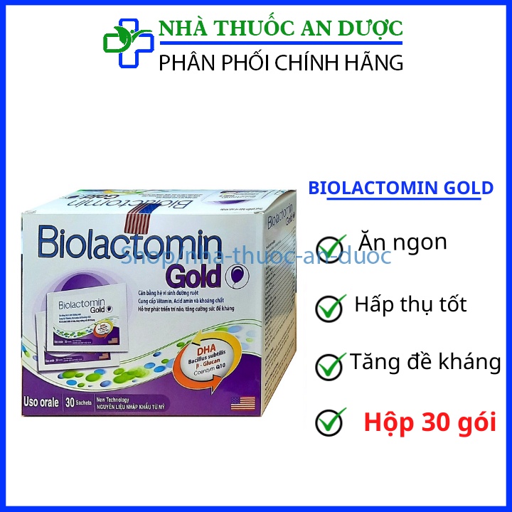 Mua Men tiêu hóa vi sinh đường ruột Biolactomin Gold cân bằng hệ vi ...