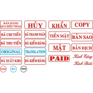 Con dấu Paid (Shiny-S222) | Shopee Việt Nam