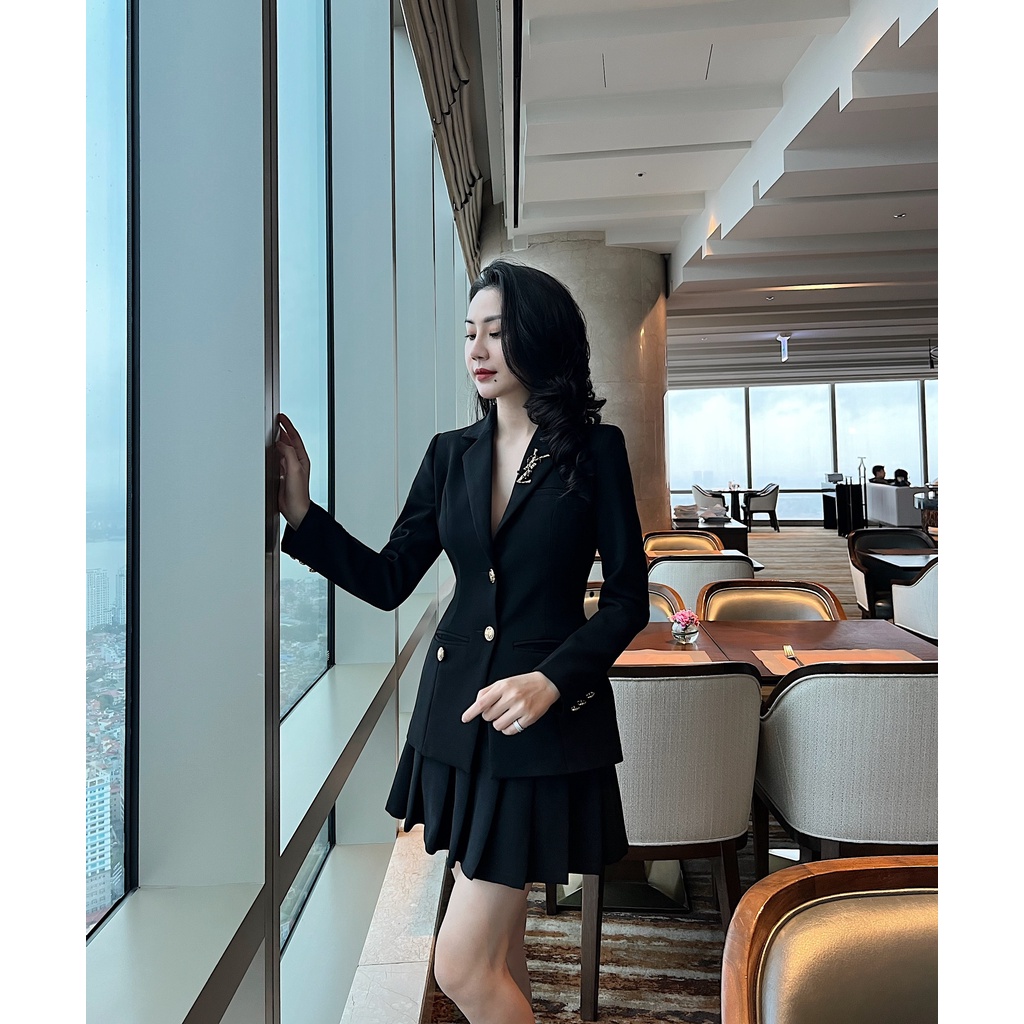 Mua Set vest cao cấp thiết kế by Estrano - Emma Set đen sang trọng giá ...