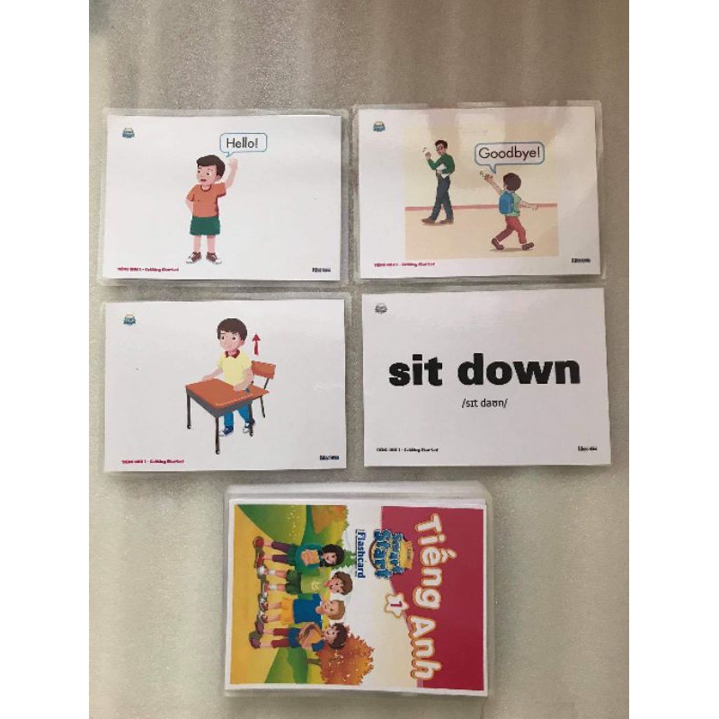 Flashcard I learn smart start 1 in 2 mặt khổ A5 | Shopee Việt Nam
